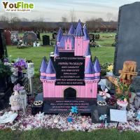 China Outdoor Cemetery Custom Headstone for Baby Girls Memorial Granite Gravestone for sale