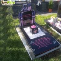China Outdoor Cemetery Custom Headstone for Baby Girls Memorial Granite Gravestone for sale