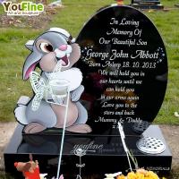 China Outdoor Cemetery Custom Headstone for Baby Girls Memorial Granite Gravestone for sale