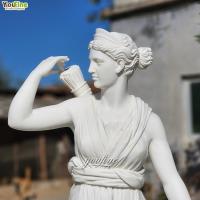 China Wilderness Goddess Garden Decor Marble Sculpture Statue Artemis for sale