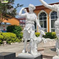 China Huntress Goddess Archer Statue Artemis Marble Sculpture for sale