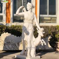China Huntress Goddess Archer Statue Artemis Marble Sculpture for sale