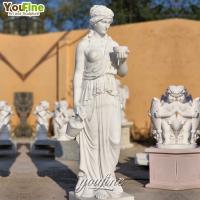 China Greek Mythology Goddess Sculpture Life Size Marble Statue of Hebe for sale