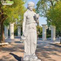 China Greek Mythology Goddess Sculpture Life Size Marble Statue of Hebe for sale
