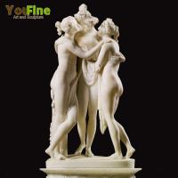 China Hand Carved Famous Marble Kiss Statue for sale