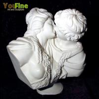 China Hand Carved Famous Marble Kiss Statue for sale