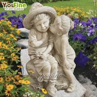 China Life Size Natural Stone Famous Marble Nude Sitting Boy with Thorn Statue for sale