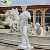 China Design Classical Hand Carved Good Price Marble David Statue for Hot Sale for sale