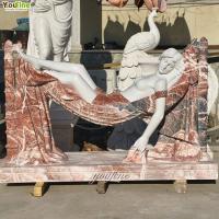 China Hand Carved Natural Marble Sleeping Woman Sculpture for sale