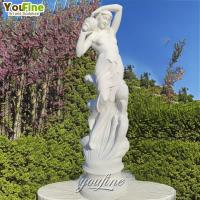 China Hot Sale Outdoor Garden Modern Italian Female Marble Sculpture Statue for sale