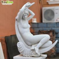 China Hot Sale Outdoor Garden Modern Italian Female Marble Sculpture Statue for sale