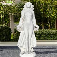 China Hot Sale Outdoor Garden Modern Italian Female Marble Sculpture Statue for sale