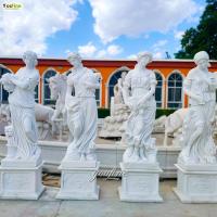 China Premium Crafted Four Season Sculptures Marble Statues for Export for sale