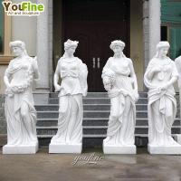 China Life Size Outdoor Garden Decor Modern Four Season Outside Marble Statues for sale