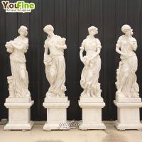 China Life Size Outdoor Garden Decor Modern Four Season Outside Marble Statues for sale