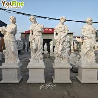 China Life Size Outdoor Garden Decor Modern Four Season Outside Marble Statues for sale