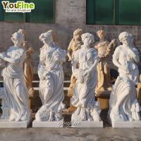 China Life Size Outdoor Garden Decor Modern Four Season Outside Marble Statues for sale