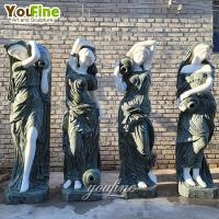 China Outdoor Garden Decor Natural Stone Europe Four Seasons Goddess Marble Sculpture for sale