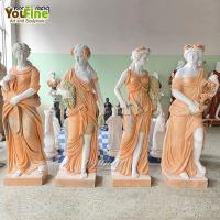 China Antique Customized Woman Life Size Marble Four Season Statue for sale