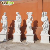 China Life Size Outdoor Garden Decor White Four Season Goddess Sculpture Marble Statues with Factory Price for sale