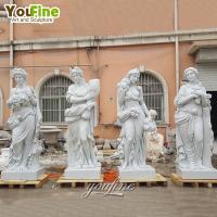 China Life Size Outdoor Garden Decor White Four Season Goddess Sculpture Marble Statues with Factory Price for sale
