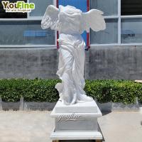 China Outdoor European Life Size Marble Statue Goddess Victory Angel Sculpture for Sale for sale