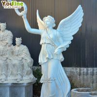 China Outdoor European Life Size Marble Statue Goddess Victory Angel Sculpture for Sale for sale