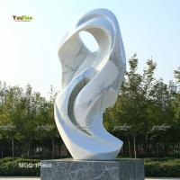 China Large Size Modern Design Abstract Stylish Marble Statue for sale