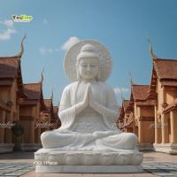 China Popular Marble Life Size Buddha Statue for sale