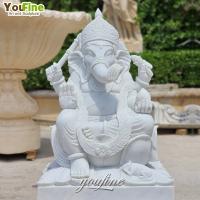 China Temples or Homes Hindu Decor Sculpture Black Marble Ganesha Statue for sale