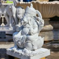 China Temples or Homes Hindu Decor Sculpture Black Marble Ganesha Statue for sale