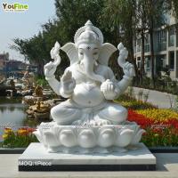 China Custom Size Outdoor Garden Decor Ganesh Marble Statues for Sale for sale