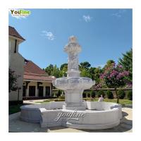 China Luxury Outdoor Feature Imported Marble Fountain for sale