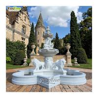 China Luxury Outdoor Feature Imported Marble Fountain for sale