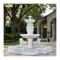 China Luxury Outdoor Feature Imported Marble Fountain for sale