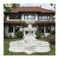 China Natural Stone Outdoor Urban Landmark Horse Marble Street Fountain for sale