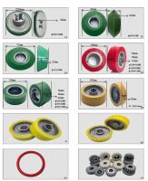 China OEM Rubber Wheel Roller For Woodworking Profile Wrapping Machines for sale