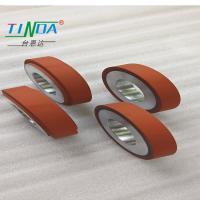 China Stainless Steel Core Slicone Rubber Roller Wheel with Smooth Surface for sale