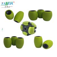 China Customized Polyurethane Small Drum Rubber Roller Wheel Mecanum Wheel Roller for sale