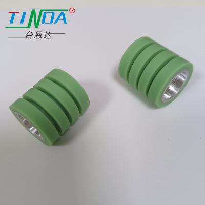 China Customized Pressure Resistant Rubber Feed Rollers / Wear Resistance Roller For Heat Transfer Machine for sale