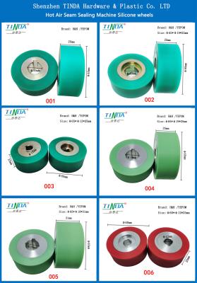 China High Pressure Resistance 350 Silicone Wheels Roller for YEFOMM H H PFAFF NAWON Seam Sealing Machine in Indonesia for sale