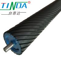 China Customizable Industrial Rubber Roller Grooved Roller Featuring High Flexibility Designed for Durable and Industrial for sale