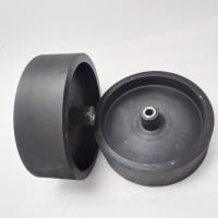 China Polyurethane Rubber With Light Weight Plastic Core Elastomeric Roller Wheel Suitable for Tennis Ball Launching for sale