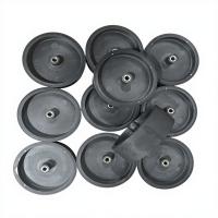 China Anti aging Rubberized Roller Wheel Featuring Customized Metal Core Built for Continuous Heavy Duty and Long Term Reliability for sale
