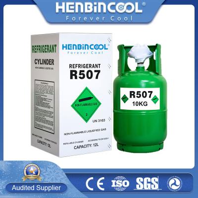 China Cool Gas R507A Refrigerant 11.3KG  R507 Disposable Cylinder for sale