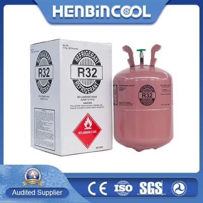 China 99.9% CH2f2 HFC 32 Refrigerant 13.6kg R32  Flammable for sale