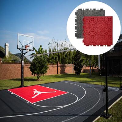China RCHS-S600 Interlocking Sports Court Tiles 340mm x 340mm x 18mm with 32% Shock Absorption and 8-Year Warranty for sale