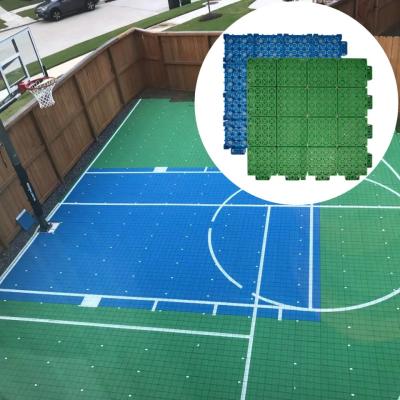 China 340mm x 340mm Multi-Sport Interlocking Court Tiles with 36% Shock Absorption and 15+ Year Lifespan for sale