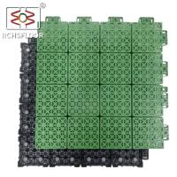 China UV Resistant 34x34x1.81cm Sports Floor Tiles with 32% Shock Absorption and 5-Year Warranty for sale