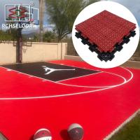 China Shock Absorbing Interlocking PP Tiles 34x34x1.81cm Outdoor Sports Flooring for Basketball Court for sale